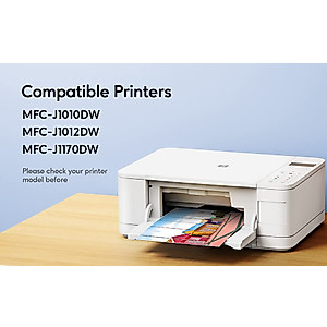 LC401 High Yield Ink Cartridge Replacement for Brother LC401XL Ink Work with MFC-J1170DW J1010DW J1012DW Printer (1 Black, 1 Cyan, 1 Magenta, 1 Yellow, 4 Pack)