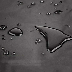 FLR 65 Inch Outdoor Pizza Oven Cover,BBQ Grill Cover, Outdoor Pizza Oven Rain Cover, Heavy Duty Dust-Proof Weather Resistant Polyester Fabric Protective Cover-Black (65x25.5x18in)