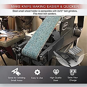 Belt Grinder 2x72 Small Wheel Holder Set 5 Sizes For knife Grinders Knife Making, 7.8In, 7.8