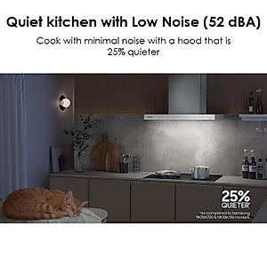 Samsung 30" Bespoke Smart Wall Mount Hood in Clean White, NK30CB600W12AA