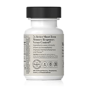 Shaklee MindWorks® - Brain Health Supplement for Brain Sharpness & Focus - Supported Nutrients & Extracts - Chardonnay Grape Seed Polyphenols, Guarana Extract, Vitamins B6, B12, Folate - 30 Tablets