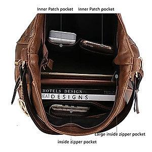 MKF Collection Shoulder Bag for Women, Top-Handle Crossbody Purse Satchel Handbag