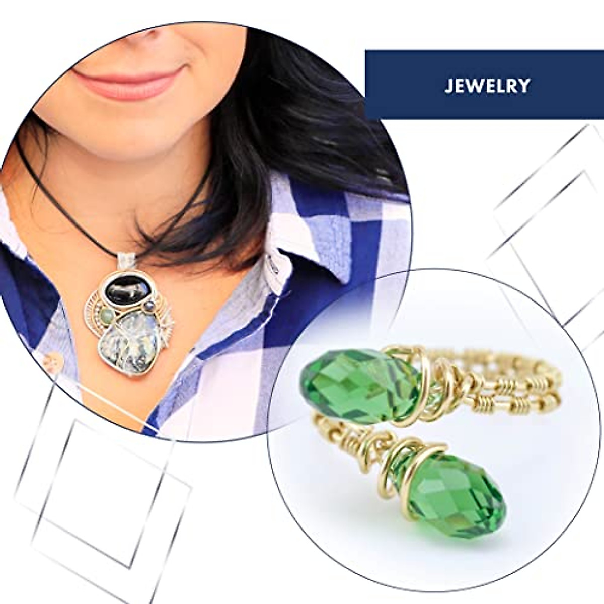 Beadalon German Style Wire for Jewelry Making, Round, Silver Plated, 22 Gauge/.025 in-32.8 ft