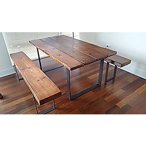 Metal Table Legs, Bent Trapezoid Style - Any Size and Color