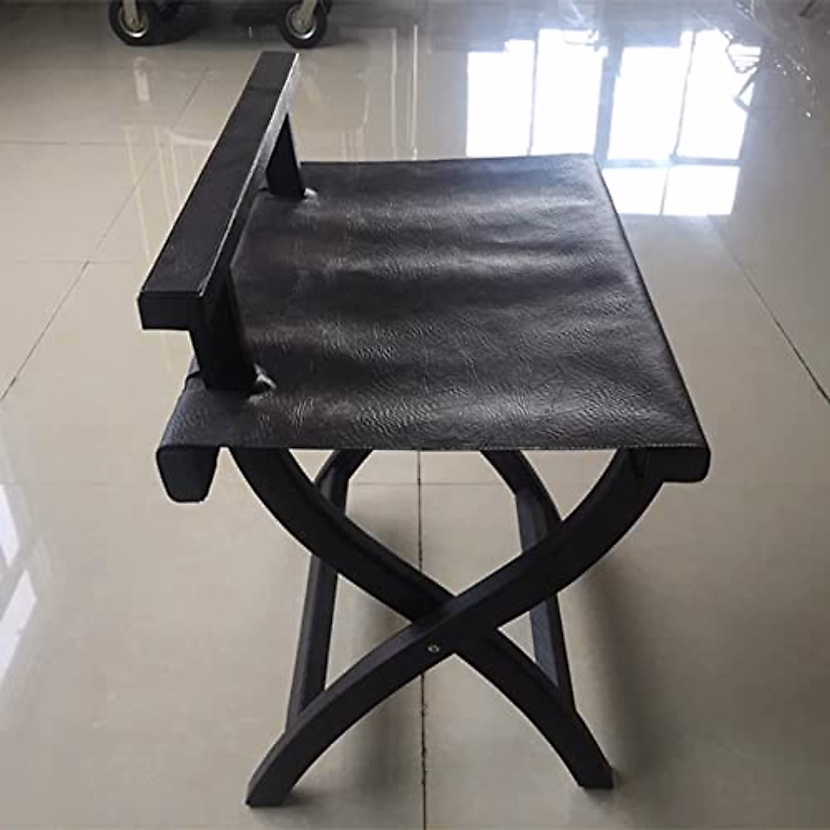 HAVMAK Guest Room Luggage Rack, Folding Suitcase Stand Luggage Rack, Folding with Back Curve Leg Luggage Rack Suitcase Stand Wooden Luggage Rack for Hotel Room (Color : Brown, Size : 60x45x67.5cm)