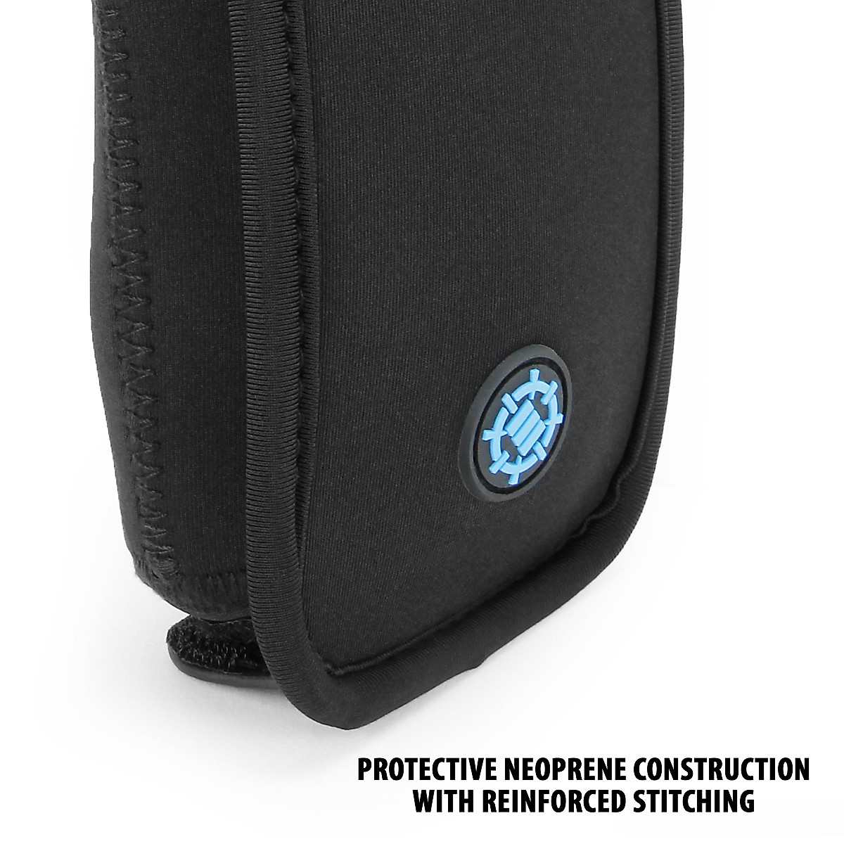 ENHANCE Universal Gaming Mouse Travel Case with Carabiner Clip & Accessory Pouch for Logitech G602 , SteelSeries Rival 600 , Razer DeathAdder & More eSports Wired and Wireless Mice - Black