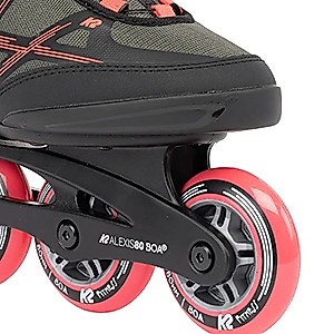 K2 Skate Alexis 80 Boa, 8, Gray_Coral