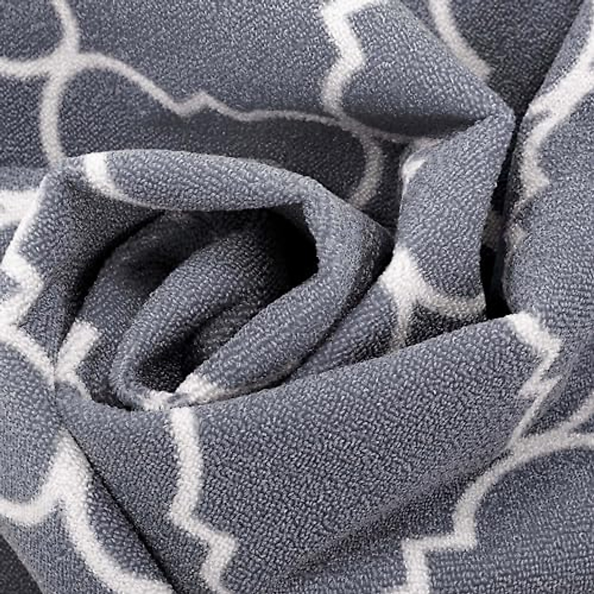 Well Woven Kings Court Brooklyn Trellis Grey - Non-Slip Rubber Backed Moroccan 2x7 Runner Rug - Hallway, Entryway & Kitchen - Kid & Pet Friendly, Easy-to-Clean, Machine-Washable, Low Looped Pile