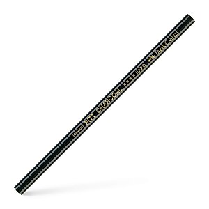 Faber-Castell PITT Charcoal Pencil Supreme Artist Quality, Grease and Oil Black Hard