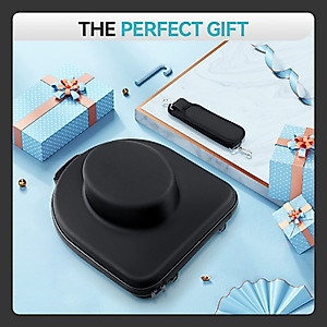 Gelozid Hat Box Holder Case for Travel, Hard Travel Hat Case for Mens Fedora Hats, Crush-Proof Box for Fedora Hat Storage, Hat Carrier with Adjustable Strap, Lightweight and Classy for Travel