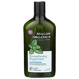 Avalon Organics Conditioner Strengthening Peppermint, 11 oz