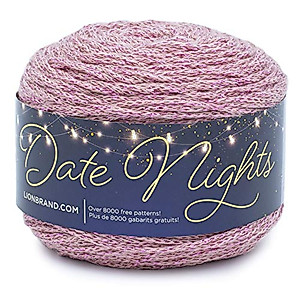 Lion Brand Yarn (1 Skein) Date Nights Yarn, Morganite, 819 Foot (Pack of 1)