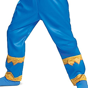 Disguise Blue Power Ranger Costume for Toddlers, Official Power Rangers Dino Fury Outfit with Mask Multicolored, Medium (3T-4T)