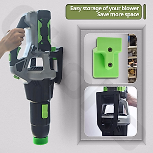 Leaf Blower Wall Mount Bracket for Ego Power+ 530CFM, 650CFM, 615CFM, LB5300 Leaf Blower, Easy to Store Your Blower, with Accessories(Does not Conform to self 765 cfm)