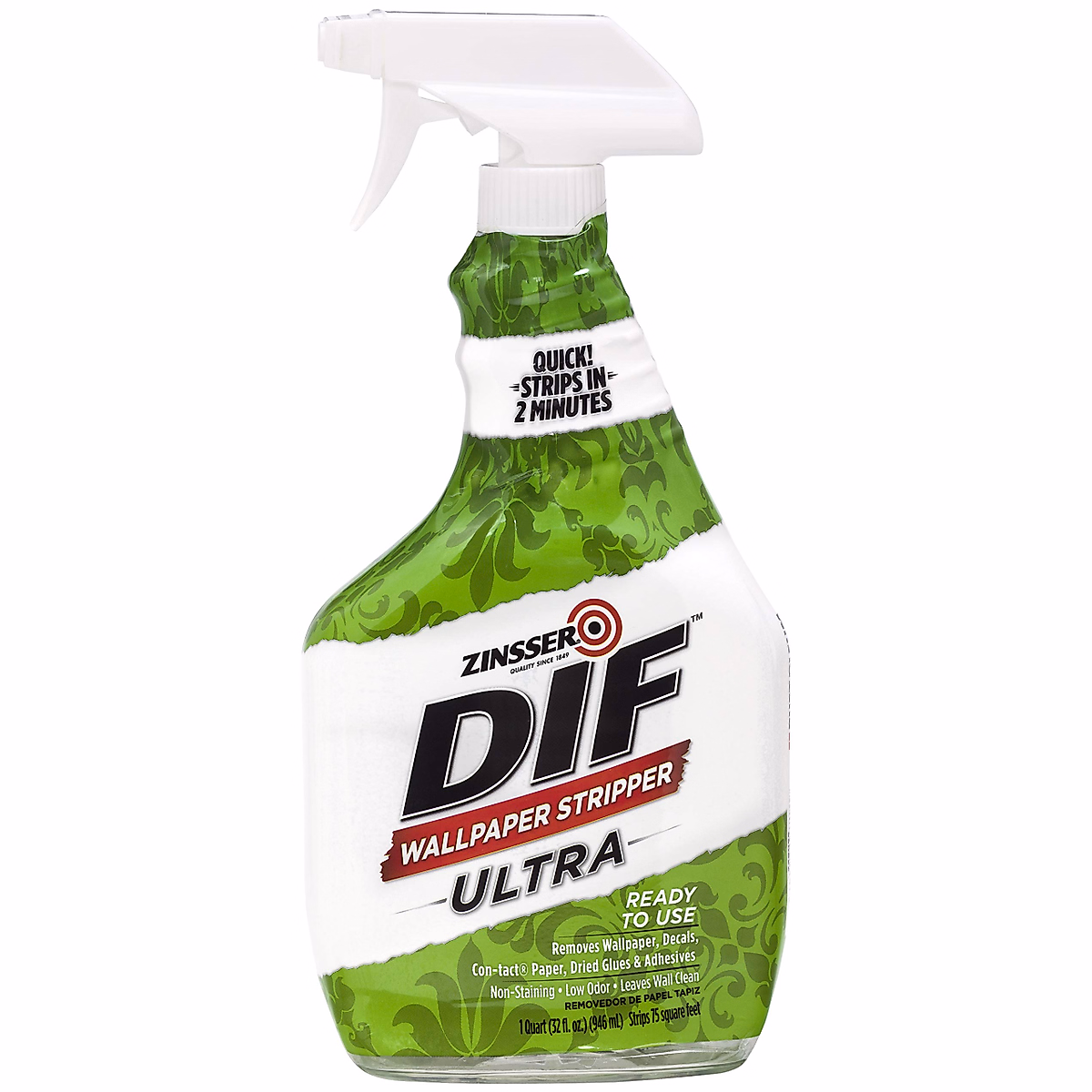 Rust-Oleum 249055 Ounce Dif Quick Wallpaper Stripper Trigger Spray, 32 Fl Oz (Pack of 1), No Color