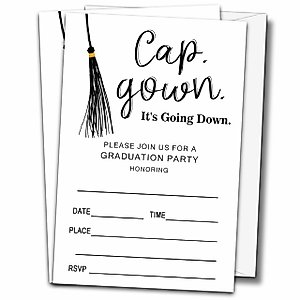 Buildinest Graduation Invitation 20 Graduation Announcements Graduation Invites 2024 with Envelopes Party Invites for College, Junior, High School, Masters Grad Celebration-A03