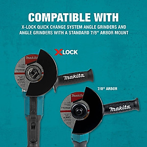 Makita E-00474 X-Lock 5" x .045" x 7/8" Type 1 General Purpose 60 Grit Thin Cut‑Off Wheel for Metal and Stainless Steel Cutting