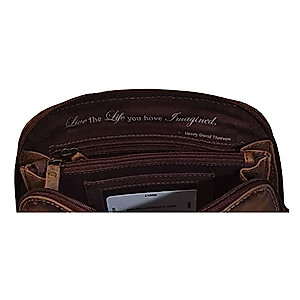 STS Ranchwear Women's Western Brown Leather Baroness Crossbody Classic Bag