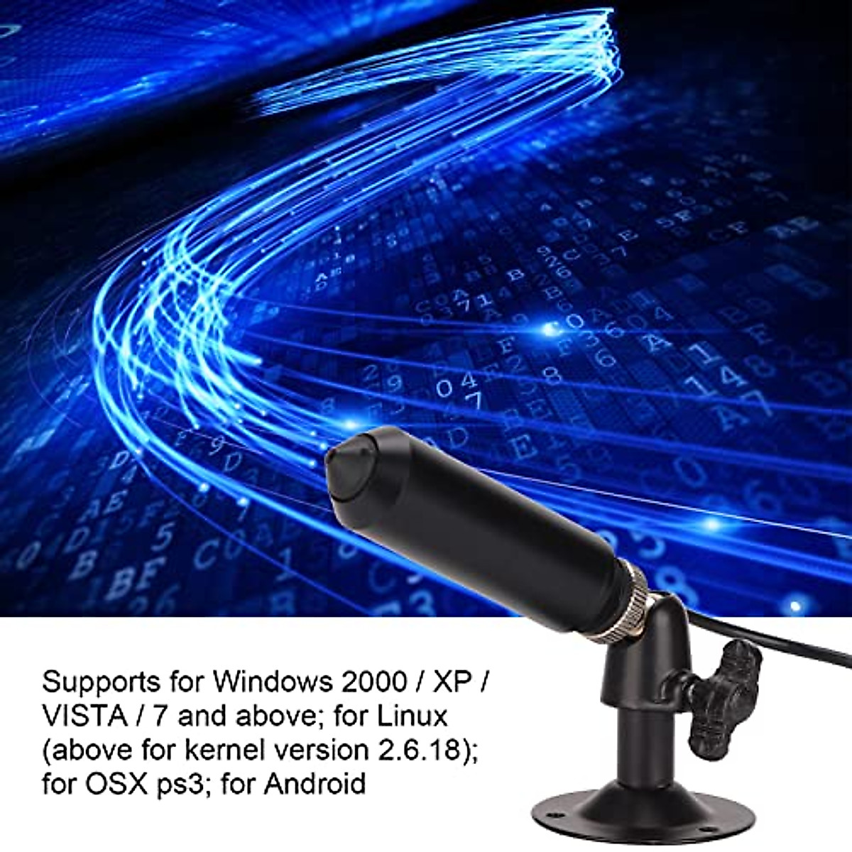 BOTEGRA Mini USB Camera, Mini Pinhole Security Camera 30fps 90 Degree Plug and Play for Kiosk for ATM