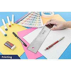 Pacific Arc 12" Straight Edge Stainless Steel 0.09" Thick Steel, Heavy Duty