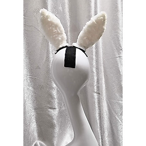 3T-SISTER Helmet Bunny Ear Women Girls Plush Rabbit Ear for Motorcycle Bicycle Ski Helmets Halloween Party Cosplay Wig Helmet Accessory Decorations Velcro Reusable Design （White） 2PCS