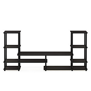 FURINNO Turn-N-Tube Grand Entertainment Center, Espresso/Black