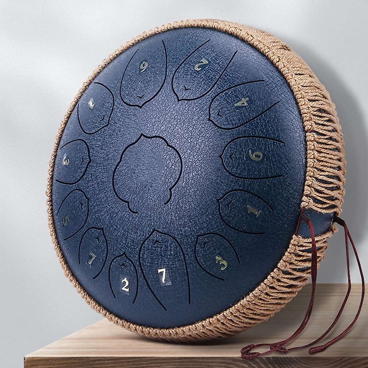 Handmade Tongue Drum Rope 12 Inch Steel Tongue Drum Wrap Rings, Protector Hand Braided Pan Drum Cover, For Tank Drum Cover Percussion Instrument Accessories