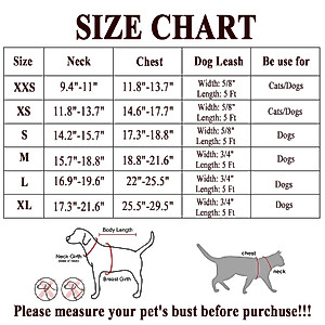 Moonpet Step in Air Dog Harness Leash Set- All Weather Reflective No-Pull Floral Pattern Padded Mesh Vest Harness for Cats Puppy Extra-Small Small Medium Large Dogs - Pink Flower - XXS