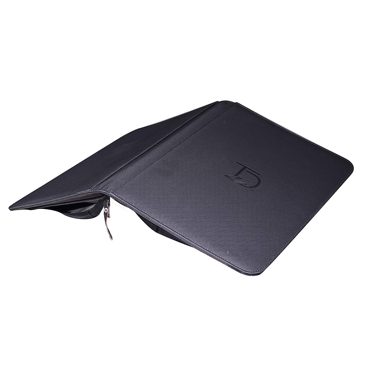 TopDeck 500 Card Ringless Zip Binder Pro - 9-Pocket Pages Side Load Sleeve TCG Storage Portfolio, Compatible with Pokemon, Yu-Gi-Oh, One Piece, MTG, Comic Trading Collectible Cards - Black