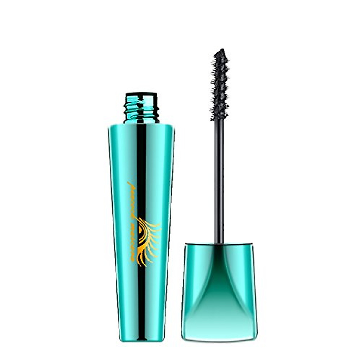 Mascara Lash 4D Mascara Waterproof Fiber Mascara Liquid Lash Mascara Thick Eyelash Long Lasting Smudge-Proof with 360 Degrees Spiral Brush(1 PCS)