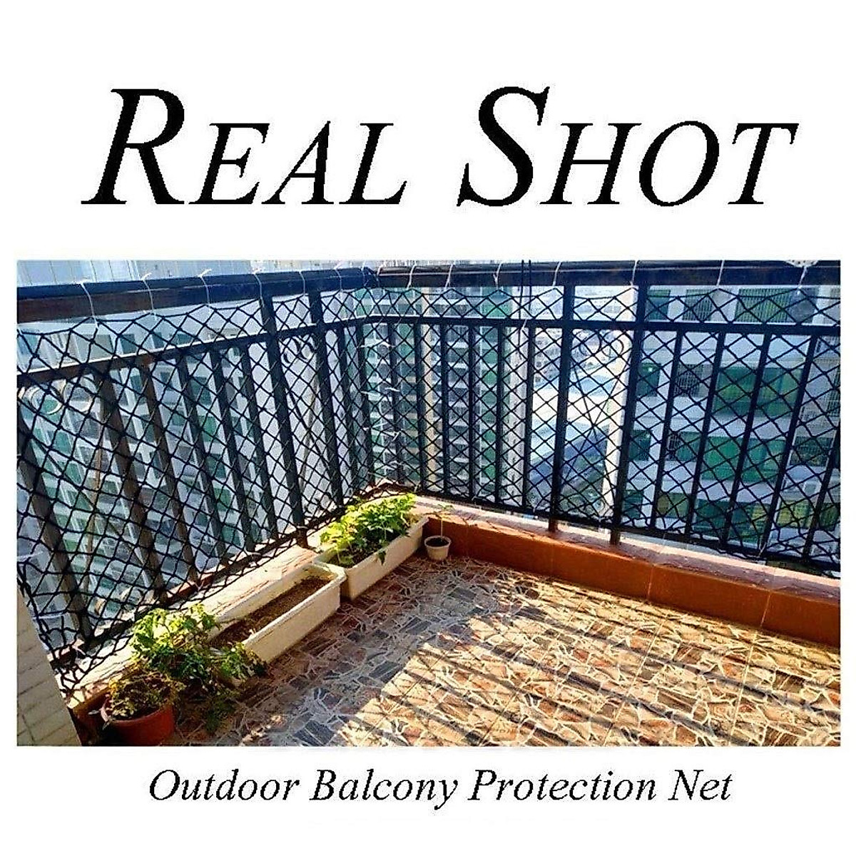 Child Safety Net, Balcony Stairway Banister Stair Rail Net Black Rope Net Indoor Railings Stairs Playground Net Stairs Safety Netting, Fall Protection Net 8cm/6mm ( Color : 8cm , Size : 1*3m(3*10ft) )