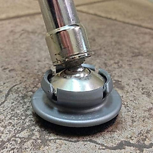 Quiet Glides with Dura Felt | 20 Count | Grey | Heavy Duty | Snaps On School Classroom Chairs and Desks | Eliminates Noise | Prevents Scuffs and Scratches