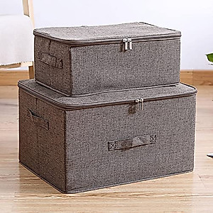 NC Zipper Storage Box Wardrobe Storage Box Foldable Clothes Storage Bag Cloth Covered Organizing Box Clothes Organizing Cloth Box Storage Box
