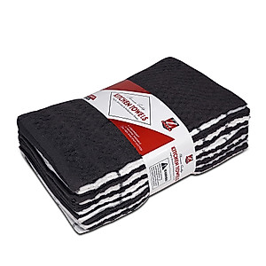 ZOYER 12 Pack Kitchen Towels & Dishcloths Sets -100% Cotton Dish Towels for Kitchen -15x25 inches Dish Cloths for Kitchen-Hand Towels for Kitchen-Highly Absorbent Dish Towels for Drying Dishes