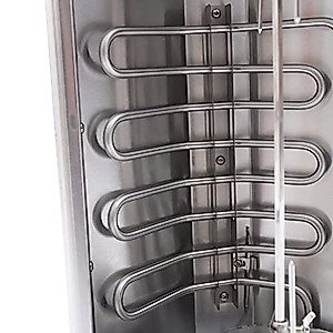 110v Stainless Steel Electric Vertical Grill Machine,Electric Doner Kebab Machine Mini Gyro Machine Vertical Broiler Meat Capacity for Chicken Roast,Tacos,Roast,Beef