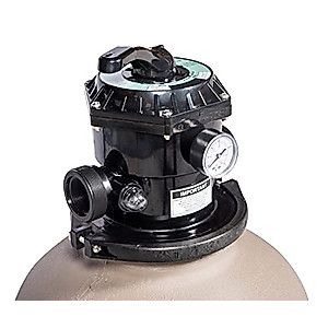 Pool Spa Filter Water Pressure Gauge, 0-60 PSI, Bottom Mount, 1/4-Inch Pipe Thread - Brass Back Mount - Replacement Part for Pentair, Hayward and Other Standard Filters