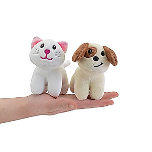 PREXTEX My First Vet Kit - Plush Playset with Plush Dog, Cat and Veterinary Bag, Stocking Stuffer, Holiday Present for Boys, Girls and Toddlers (5 pcs)