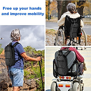 iGuerburn Oxygen Tank Backpack for Small Size M2, A/M4, ML6, B/M6, M7, C/M9, Portable Oxygen Backpack O2 Tank Holder Carrier (Not for D Tanks) - Black