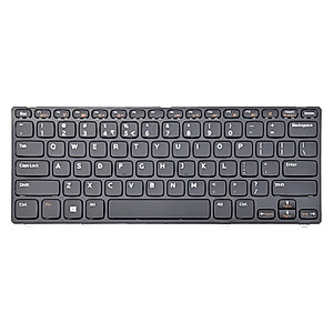 SUNMALL Keyboard Compatible with Dell inspiron 13Z-5323 14Z-5423 14Z-4523 14Z-3528 14Z-3526 14Z-5323,Vostro 3360 v3360 v3560D V3360D V3450D V3460D Series Laptop Black US Layout 5FCV3 V128725BS1 90.4