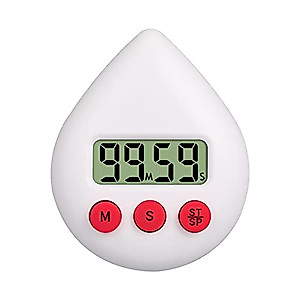 Larger Screen Timer with Buttons Durable Waterproof Cartoon Timer for Home Bedroom Bathroom,Larger Screen Timer with Buttons Practical Visual Countdown Timer for Home Bedroom Bathroom
