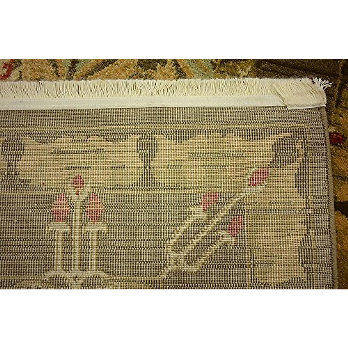 Unique Loom Edinburgh Collection Classic Oriental Traditional French Country Inspired Border Design Area Rug, 5 x 8 ft, Brown/Beige