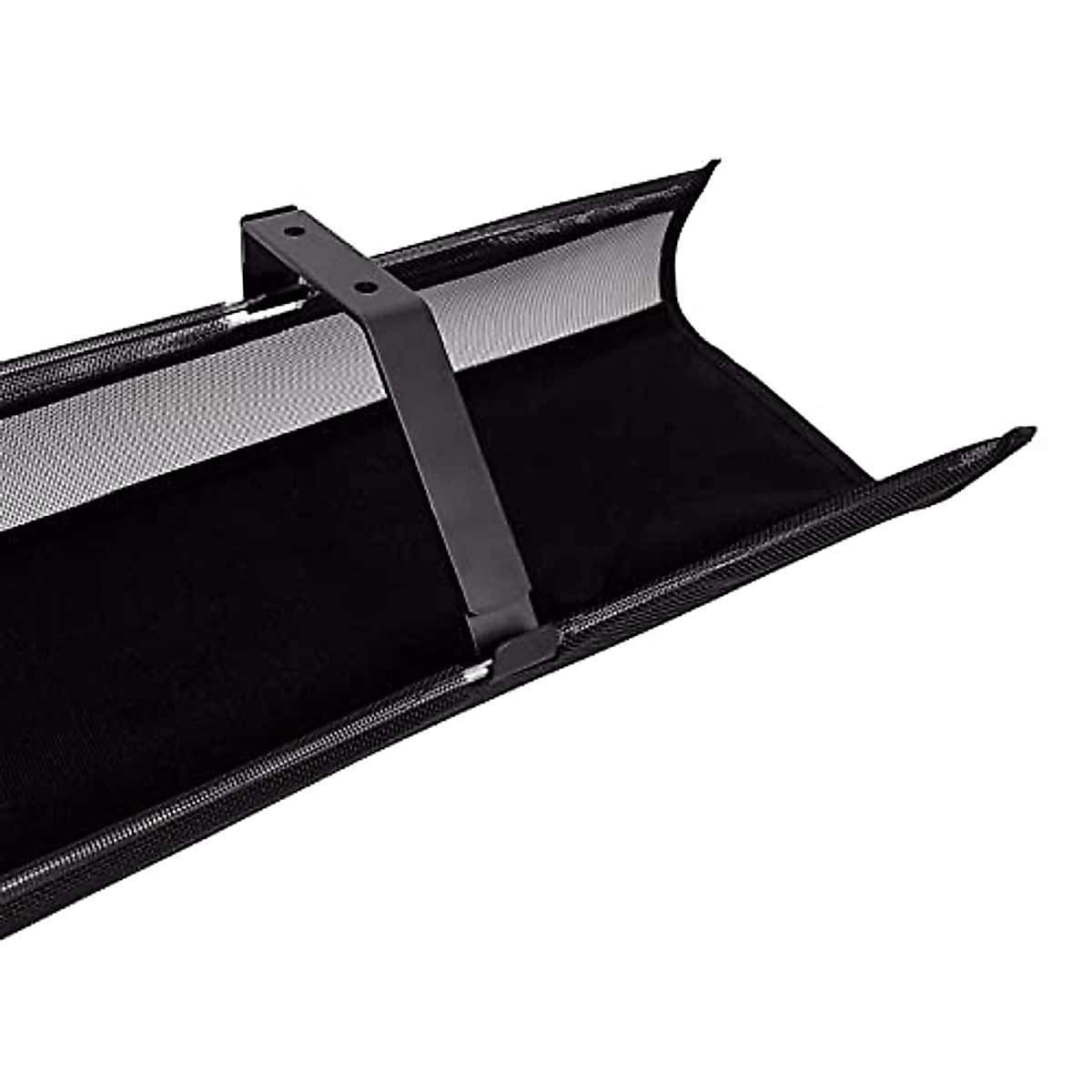 VWINDESK Under Desk 23.5 Inch Mesh Fabric Cable Management Tray, Power Cable Holder, Cord Organizer, Make Wire Tidy for Height Adjustable Desk, Black