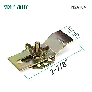 Serene Valley Undermount Sink Clips, Sink Brackets and Supports, Undermount Kitchen Sink Clips NSA104 - Heavy-Duty 10pcs Kit