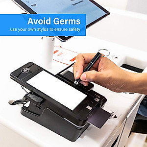 Outus 8 Pieces Stylus Pen Keychain Portable Touch Screen Capacitive Stylus, 3-in-1 Integrated Key Chain Stylus Pens for Tablets and Cell Phones