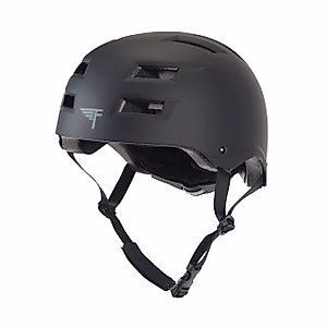 Flybar Bike Helmet- Multi Sport Dual Certified Adjustable Dial, Skateboard Helmet, Roller Skating, Pogo, Electric Scooter, Snowboard, Boys and Girls Kids- Adults Helmets (Blk,M-L)