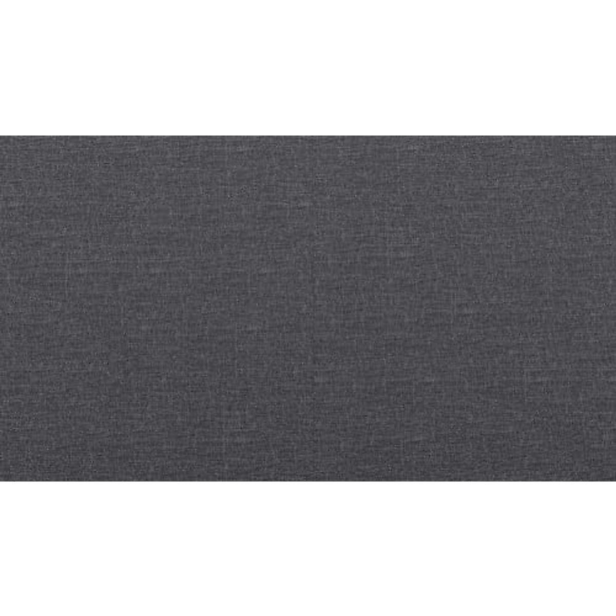 DHP Janford Upholstered Platform Bed with Modern Vertical Stitching on Rectangular Headboard, Queen, Gray Linen