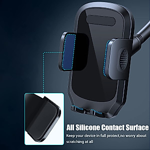 BESULEN Phone Mount for Car Vent, Universal Auto Phone Holder for Air Vent, Anti-Slip Easy Clamp Hands-Free Cradle, Vehicle Interior Accessories Compatible with Most Smartphone (Gray)