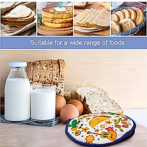 Eichzer X-Large Tortilla Warmer Pouch 12 inch, Insulated and Microwavable Fabric Pouch for Food Warm, Premium Cloth Pouch to keep Tortillas, Naan Bread, and Pizza Rolls Warm for up to One Hour