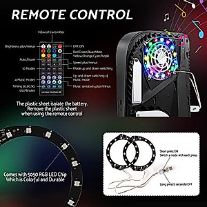 QYCHHJ PS5 Face Plates Disc Edition with Cooling Vents, PS5 Cover Plates with 400+ RGB LED Light Strip PS5 Panels for Playstation 5 Disc Edition PS5 RGB Lights Decoration Kit PS5 Accessories, Blue