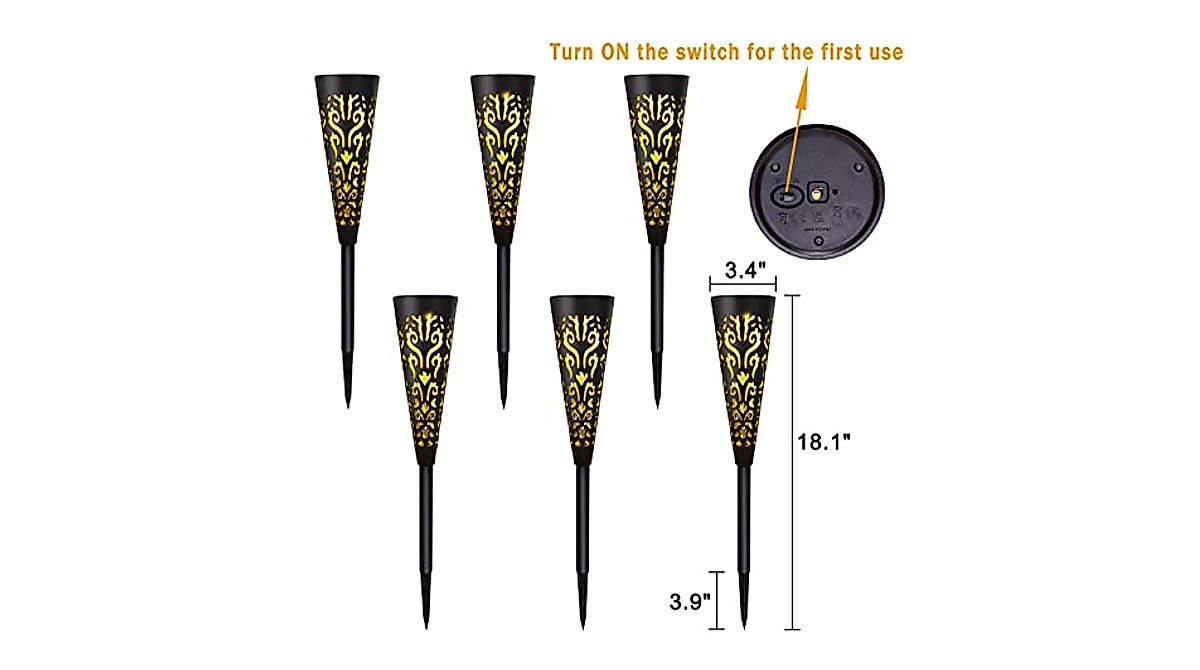 Tall Solar Garden Lights Outdoor - Waterproof Path & Yard Decor